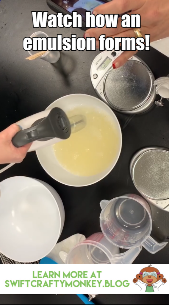 Let’s analyze the process of emulsion (video plus formula, instructions ...